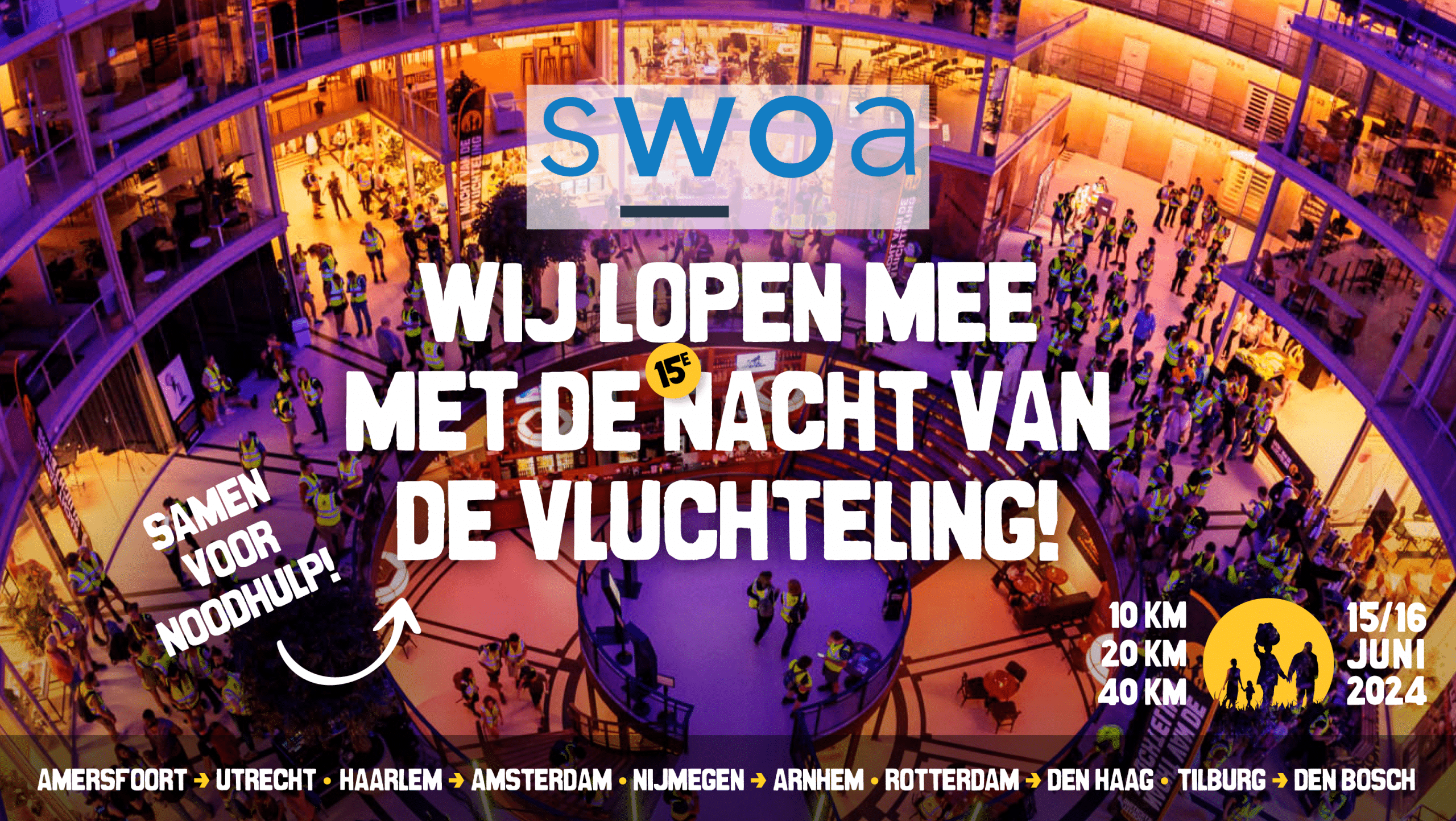 SWOA loopt met met de Nacht van de Vluchteling! Steun jij ons? | SWOA
